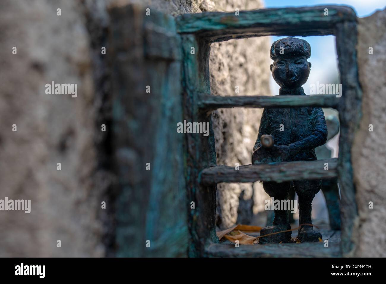 Budapest, Hungary - June 16, 2024: Kolodko mini sculpture "No compo ...