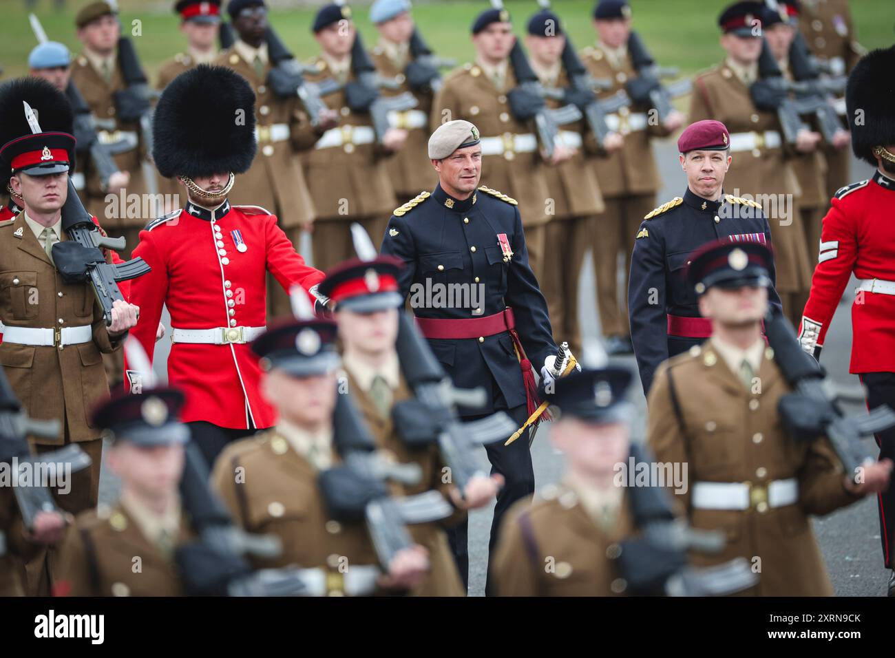 Honorary Colonel Bear Grylls OBE during the Graduation Parade on Intake ...