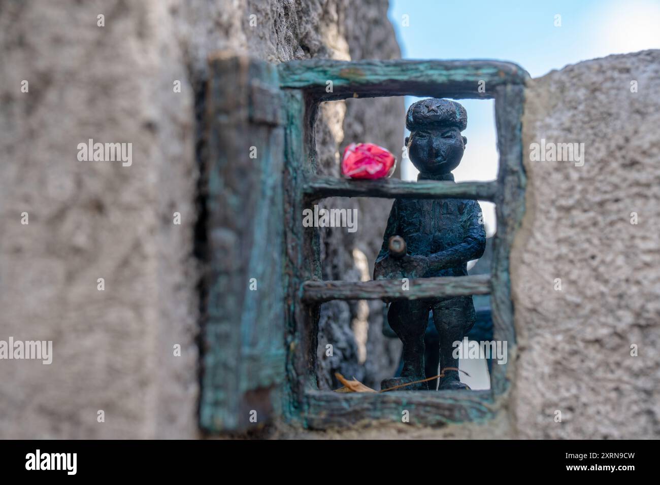 Budapest, Hungary - June 16, 2024: Kolodko mini sculpture "No compo ...