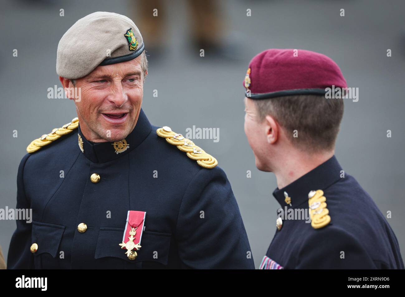 Honorary Colonel Bear Grylls OBE during the Graduation Parade on Intake ...