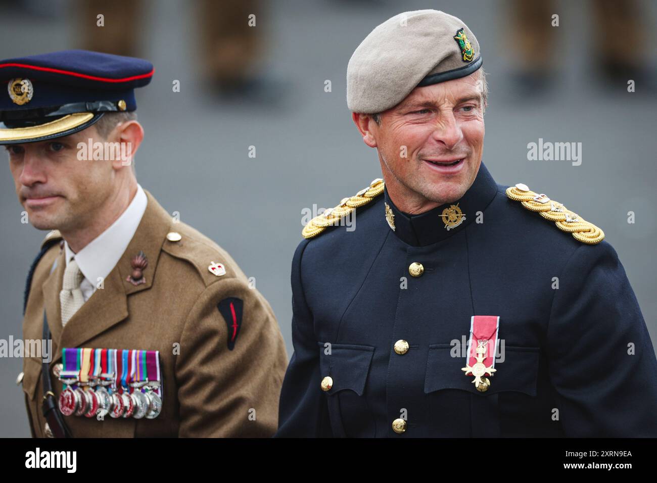 Honorary Colonel Bear Grylls OBE during the Graduation Parade on Intake ...