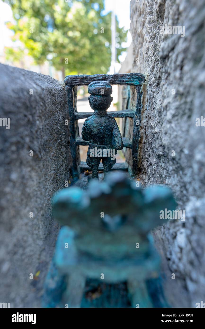 Budapest, Hungary - June 16, 2024: Kolodko mini sculpture "No compo ...