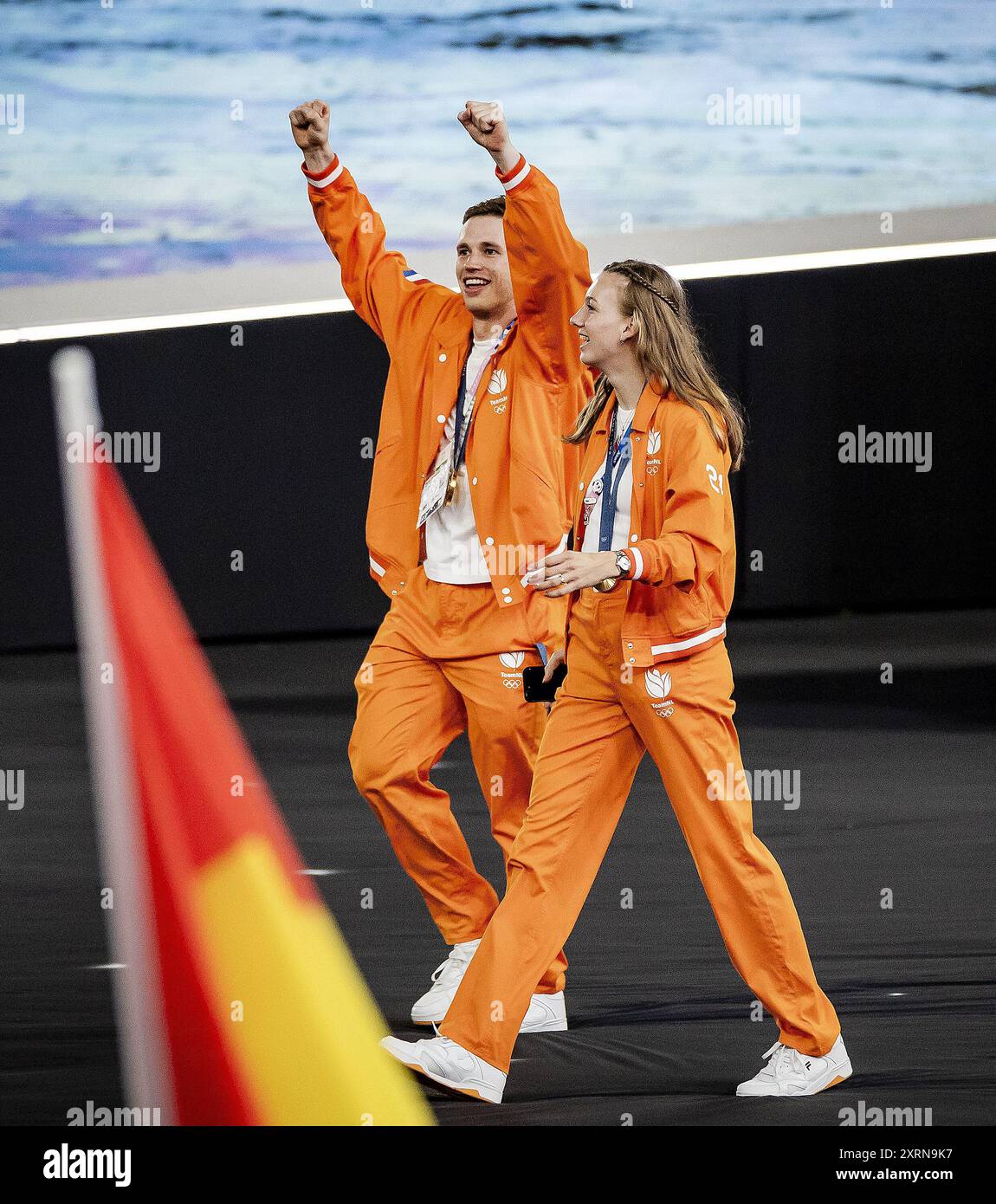 Paris, France. 11th Aug, 2024. PARIS - Athlete Femke Bol and track ...