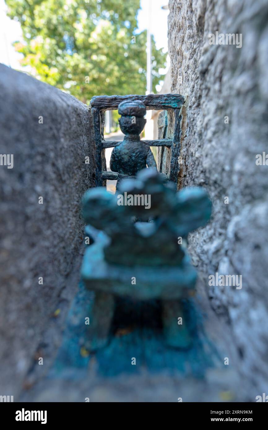 Budapest, Hungary - June 16, 2024: Kolodko mini sculpture "No compo ...