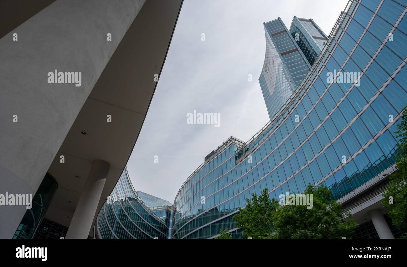 Milan, Italy - June 07, 2024: Corporate office building in Milan ...