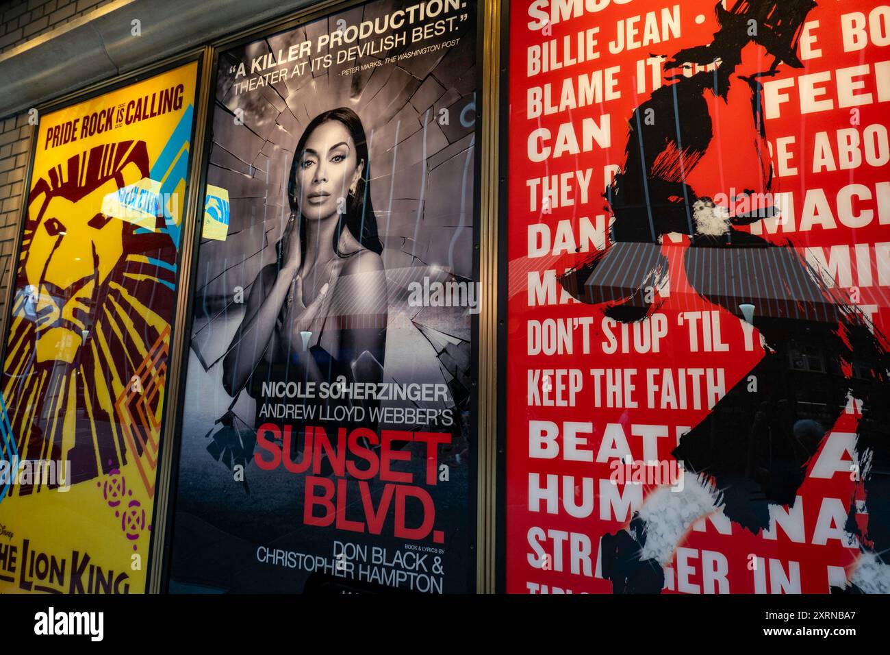 Shubert Alley Broadway Play Posters, New York City, USA 2024 Stock ...