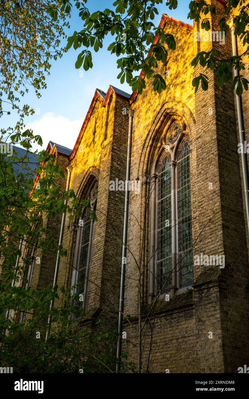 Neo-Gothic Madeleine Church in Bruges, Belgium Stock Photo - Alamy