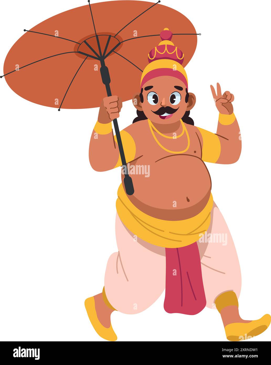 mahabali old king character Stock Vector Image & Art - Alamy