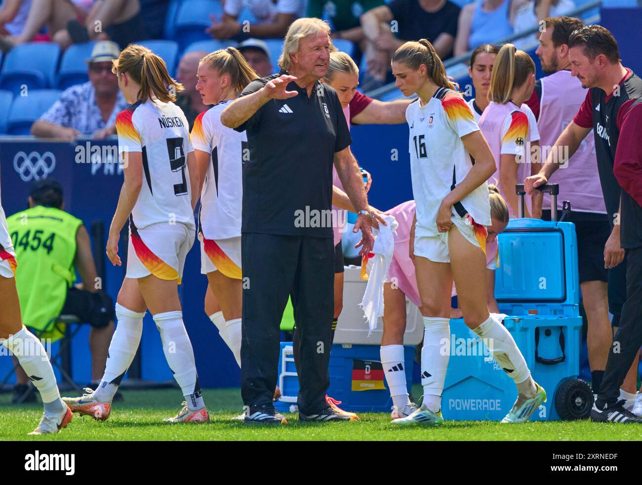 Lyon, France. 09th Aug, 2024. Horst Hrubesch, coach, team manager DFB ...