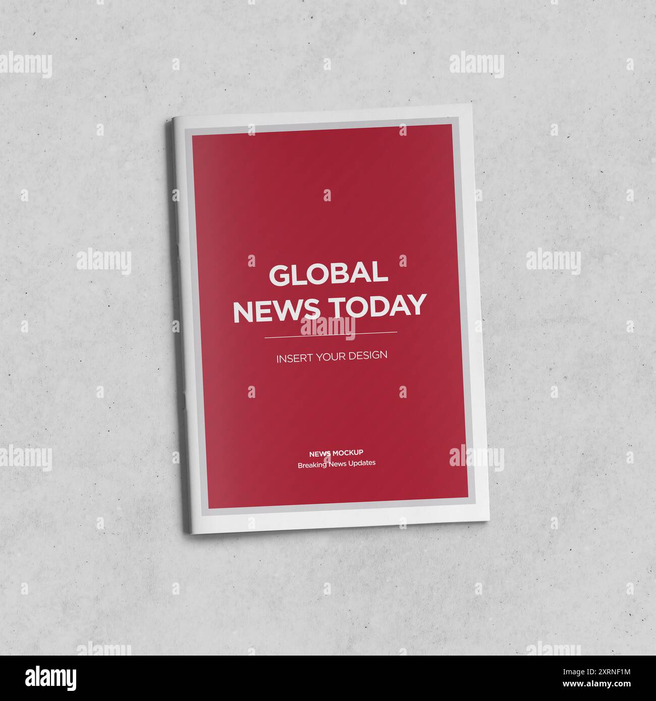 Newspaper Advertising Magazine Brochure Mockup 3D Rendering Stock Photo ...