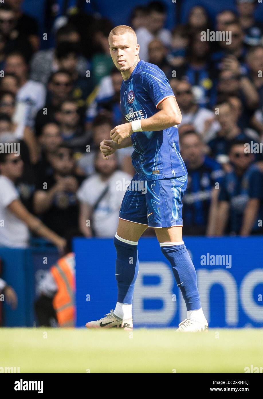London, UK. 11th Aug, 2024. Mykhailo Mudryk of Chelsea FC during the ...