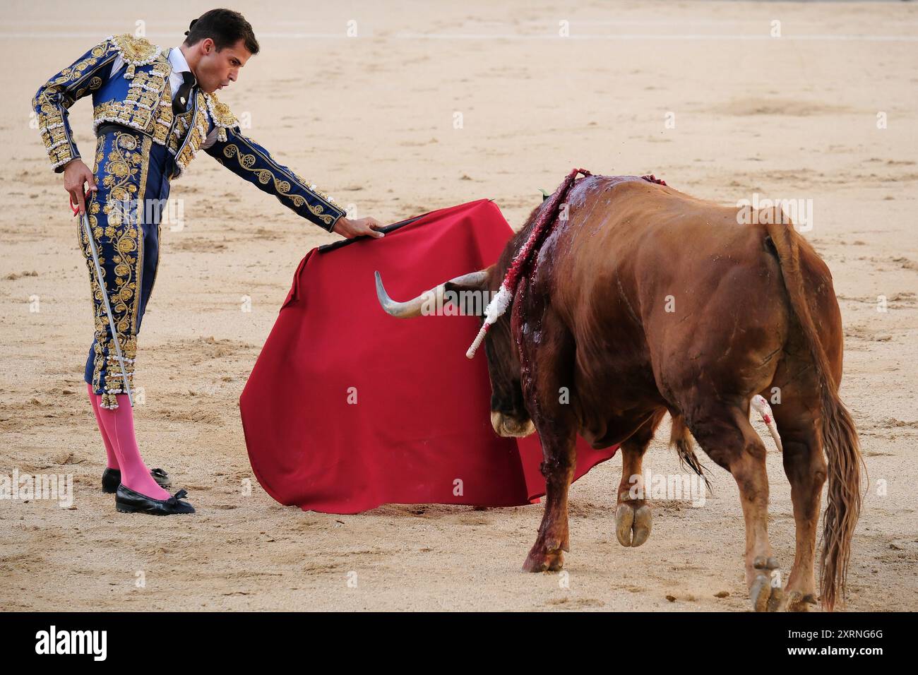 Bullfighter Rafael Reyes during the bullfight of Corrida de Toros in ...