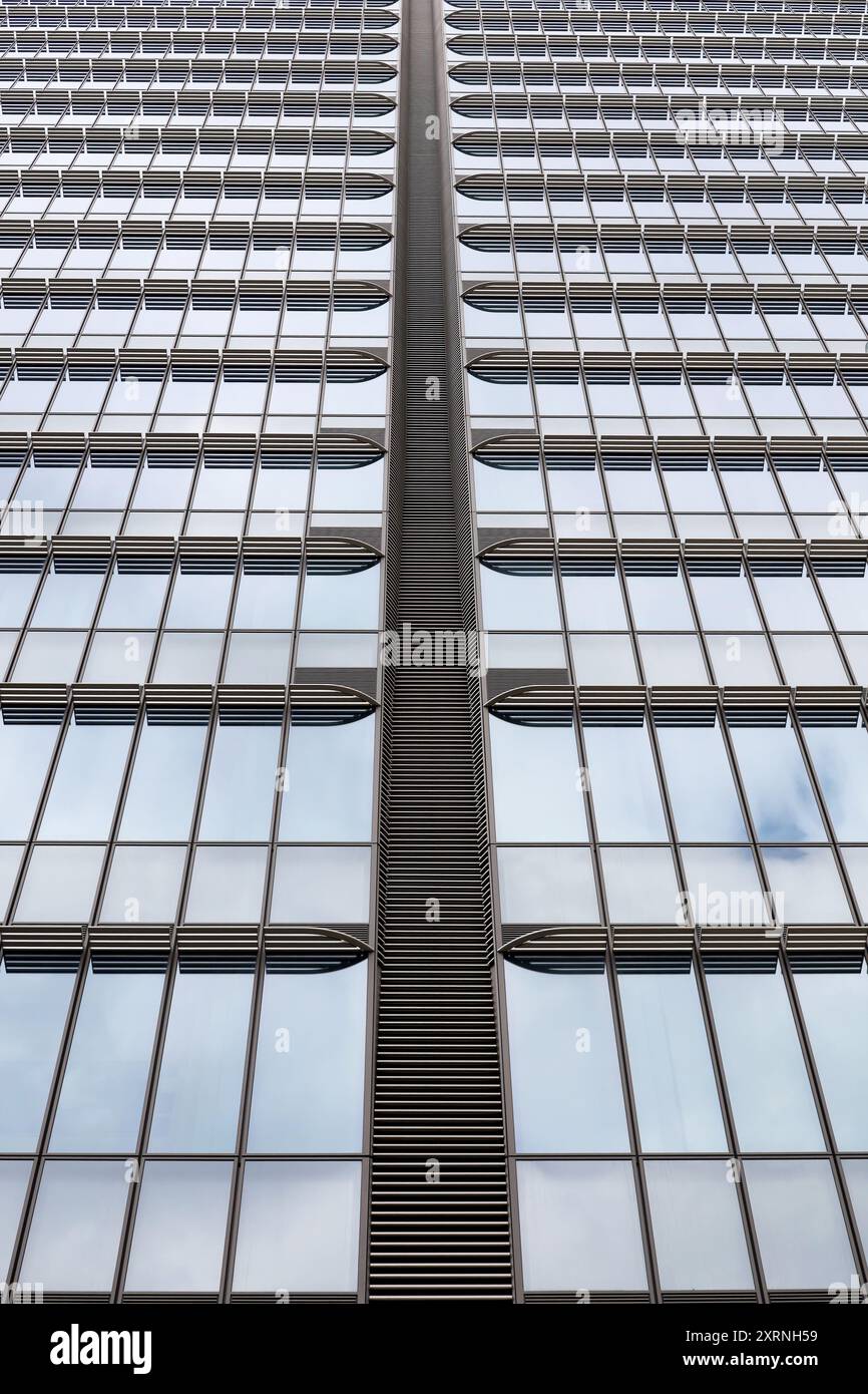 Glass wall of a high-rise building Stock Photo - Alamy
