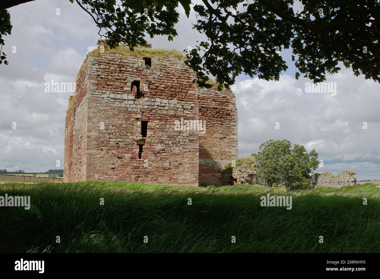 The Ruins of Cessford Castle located between Jedburgh and Kelso in the ...