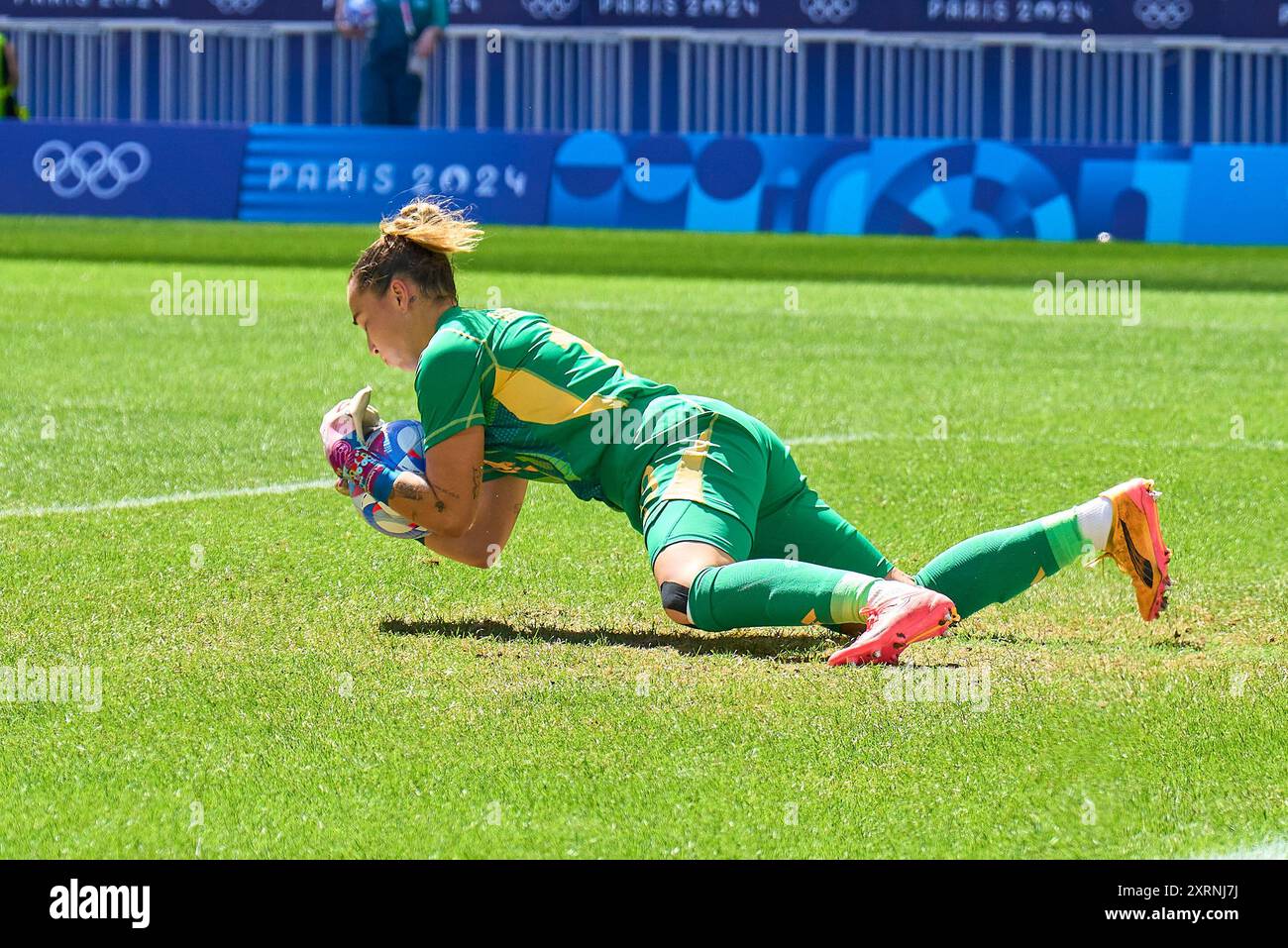 Cata Coll, goalkeeper Spain 13 at the women Olympic Bronze Medal match ...
