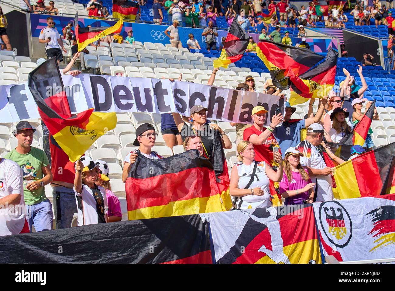 DFB fans at the women Olympic Bronze Medal match GERMANY - SPAIN 1-0 at ...