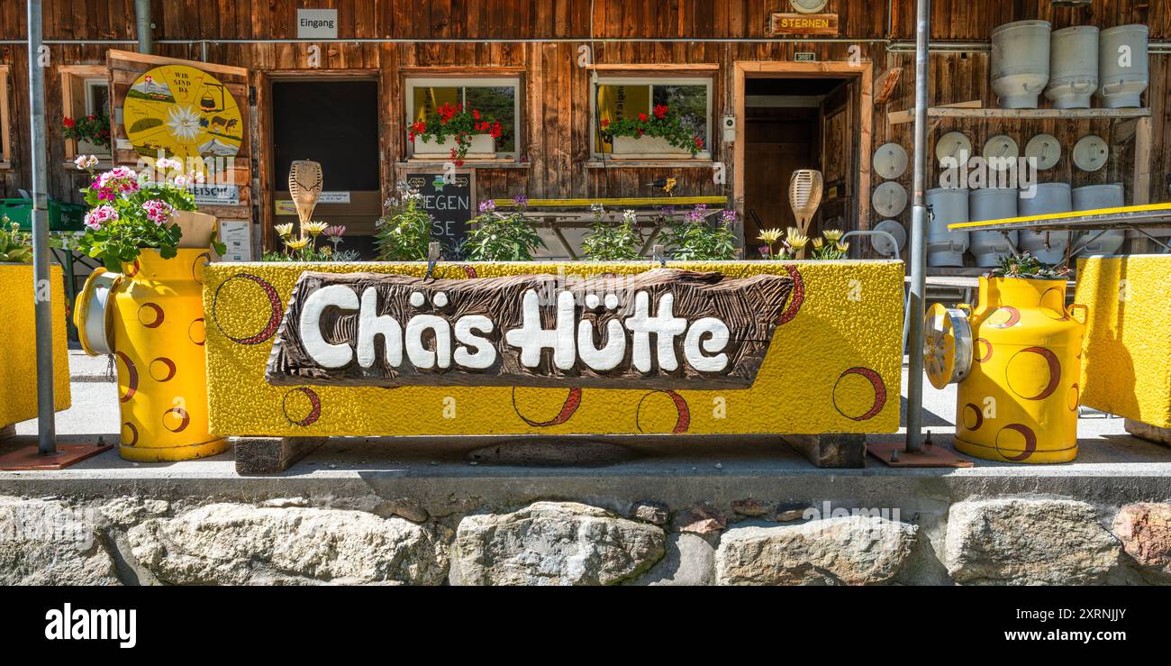 Sustenpass, Switzerland - July 5, 2024: Traditional mountain hut and ...