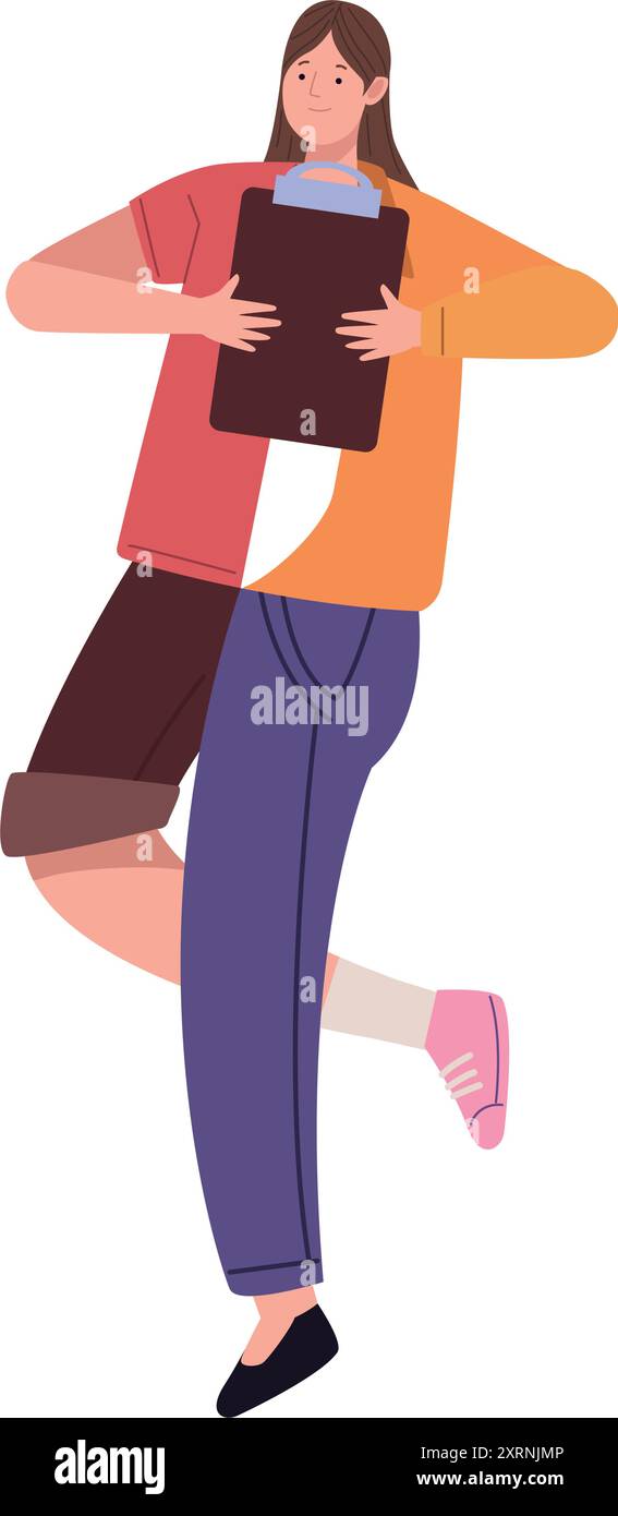 Hybrid working Stock Vector Images - Alamy