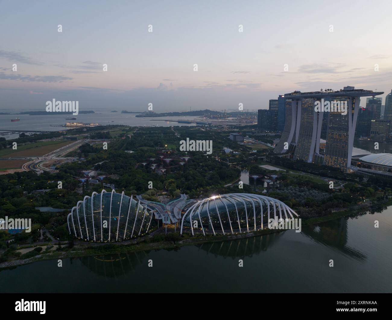 Singapore, Marina Bay Central Area, Singapore, July 4th, 2024: Garden by the Bay at SIngapore ...