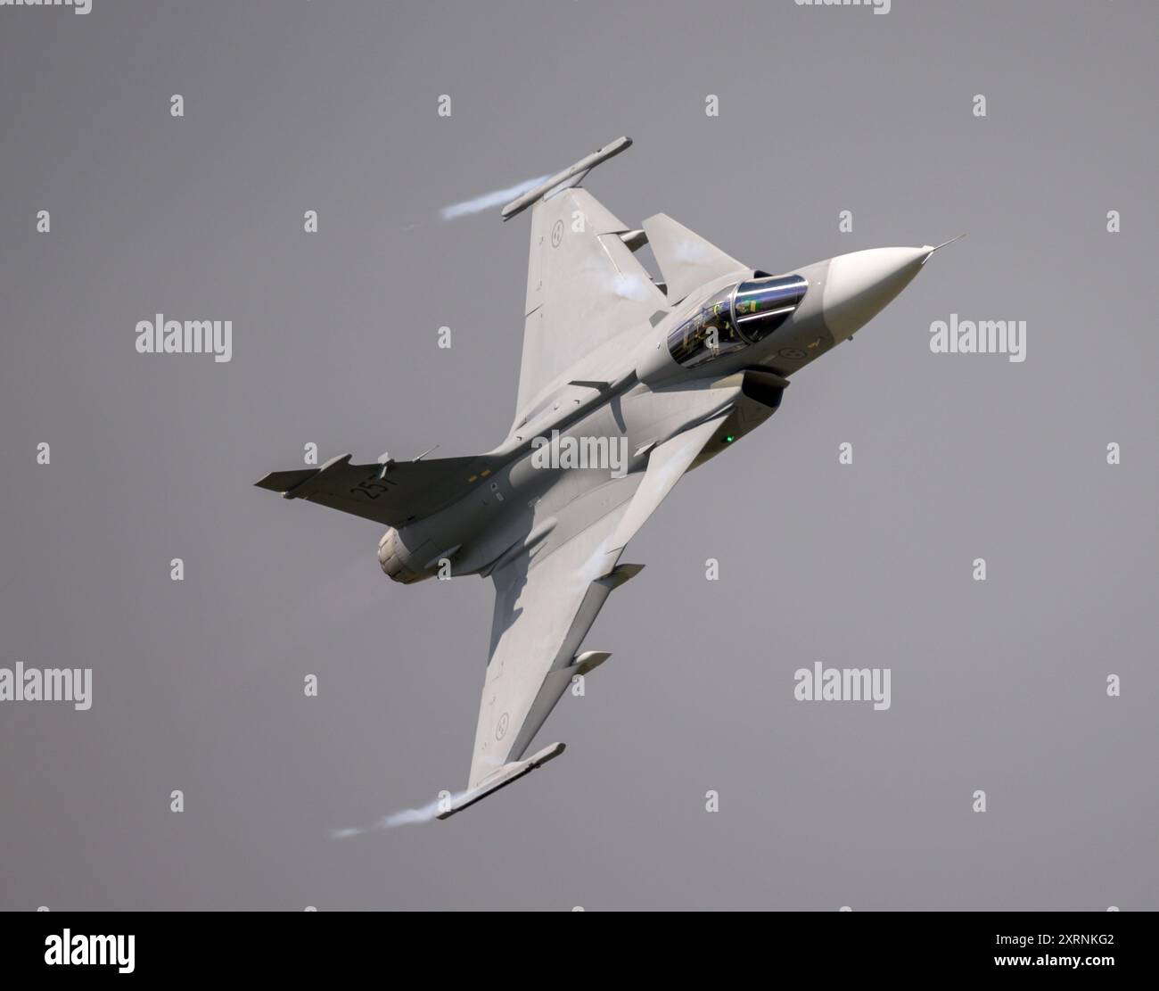 Swedish Air Force, SAAB JAS 39C Gripen, performing during flying ...