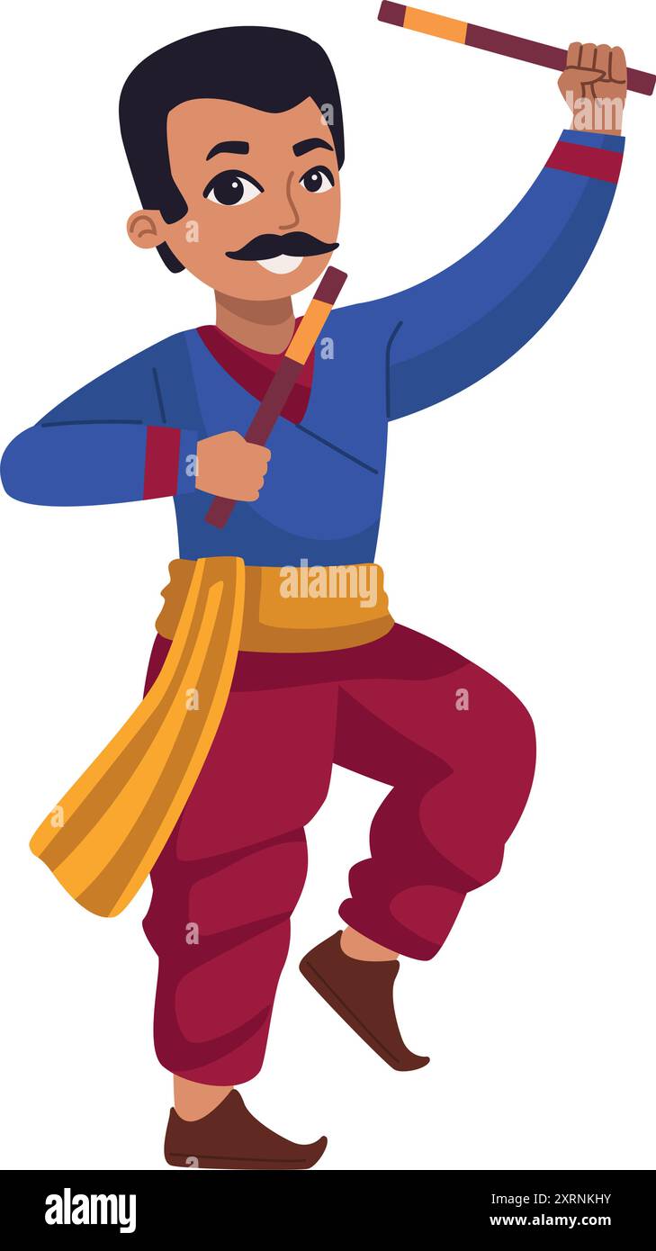 hindu man in navratri festival Stock Vector Image & Art - Alamy