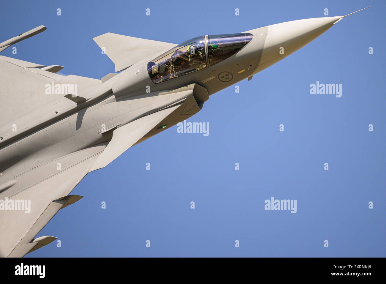 Swedish Air Force, SAAB JAS 39C Gripen, performing during flying ...