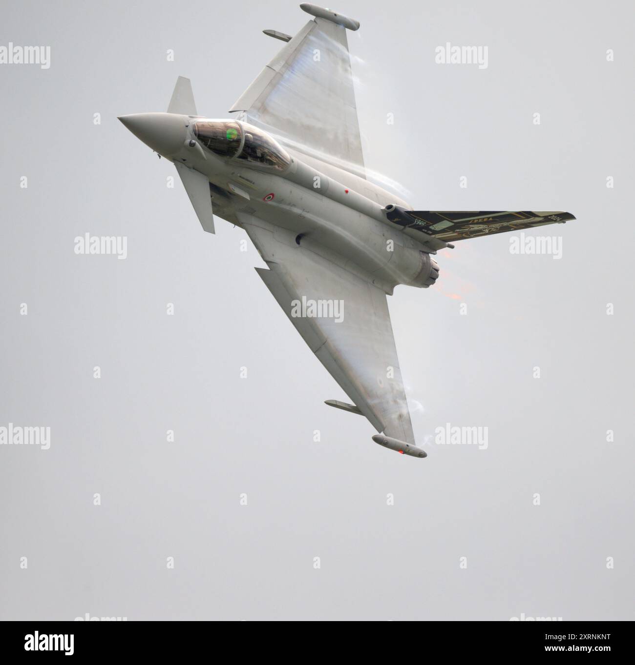 Italian Air Force Eurofighter F-2000A Typhoon during flying display at ...