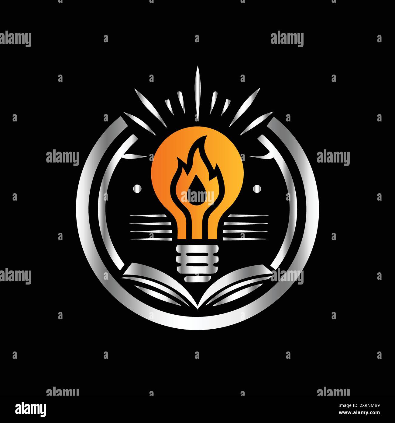 Education logo ,Torch Book with flame Design Vector Template. Torch ...