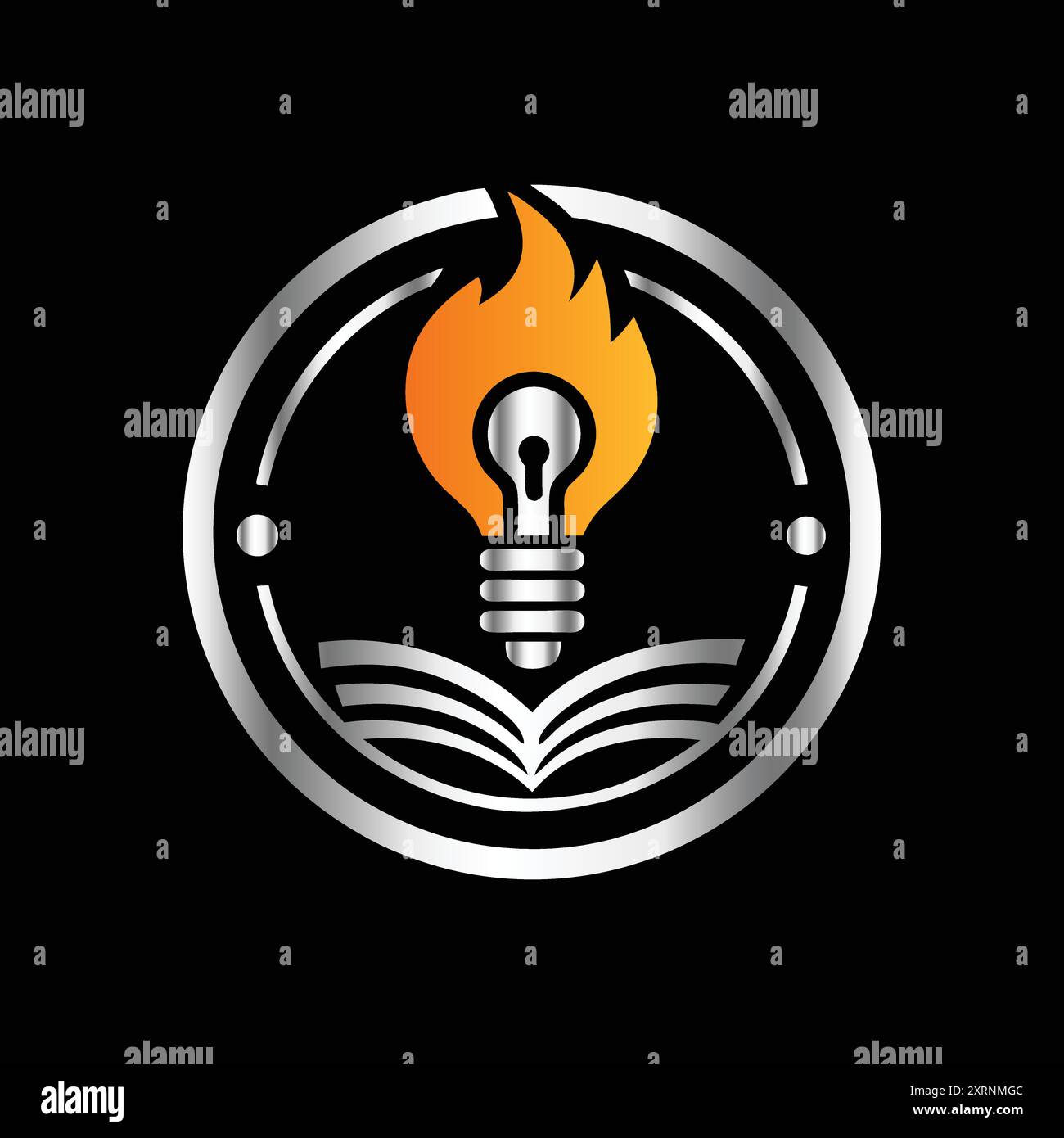 Education logo ,Torch Book with flame Design Vector Template. Torch ...