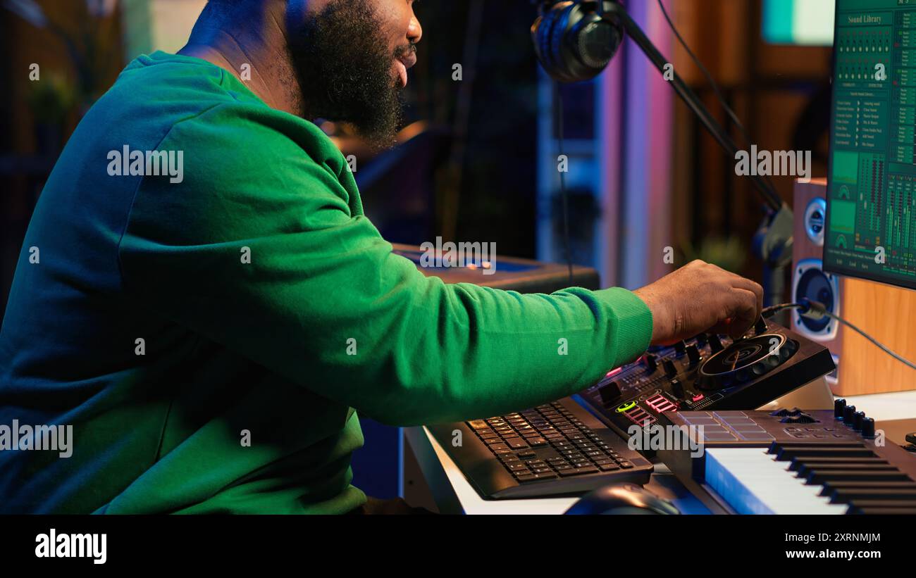 Skilled male composer producing new hi-res stock photography and images ...