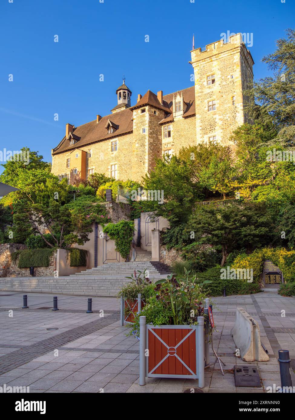 Montlucon, France - July 18, 2024: Montlucon medieval Castle at the ...