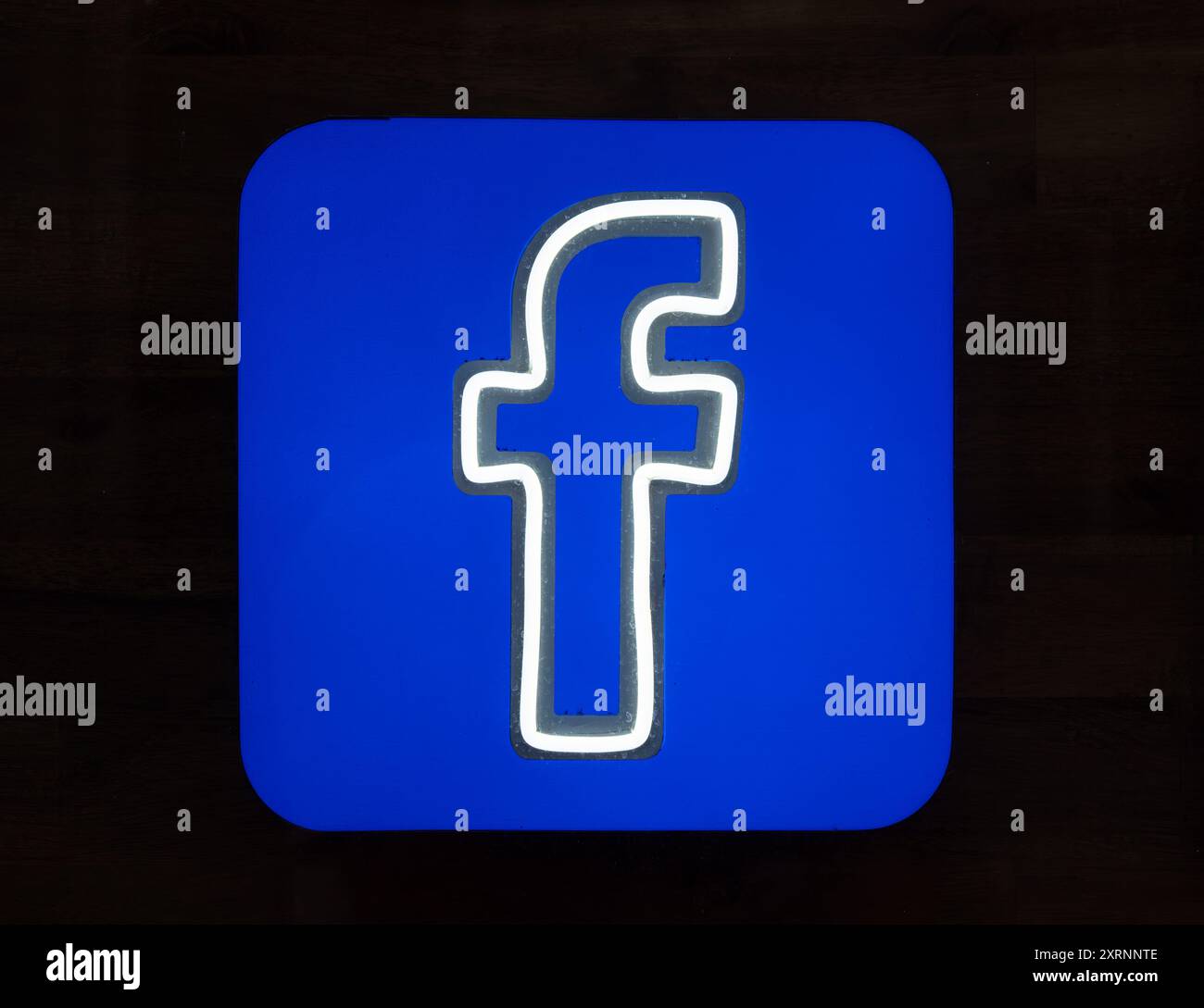 Montlucon, France - July 18, 2024: Facebook logo - white F on blue ...