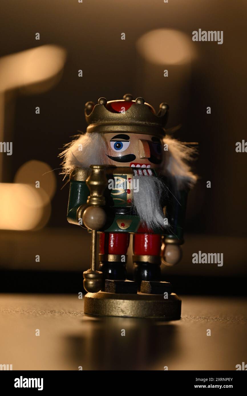 Festive wooden nutcracker figure hi-res stock photography and images ...