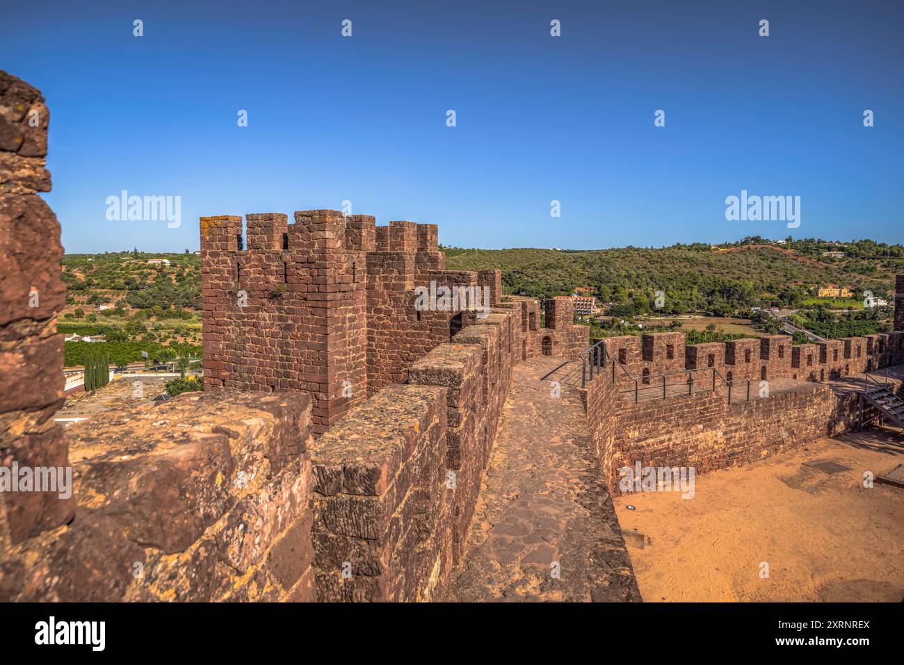 The Epic Medieval Castle of SIlves in Portugal Stock Photo - Alamy