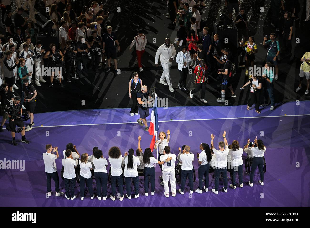 French Paralympic Team during the closing ceremony of the 2024 Paris ...