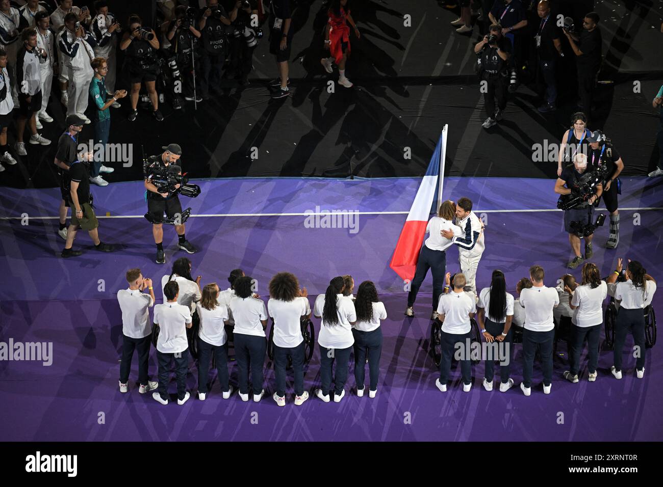 French Paralympic Team during the closing ceremony of the 2024 Paris ...