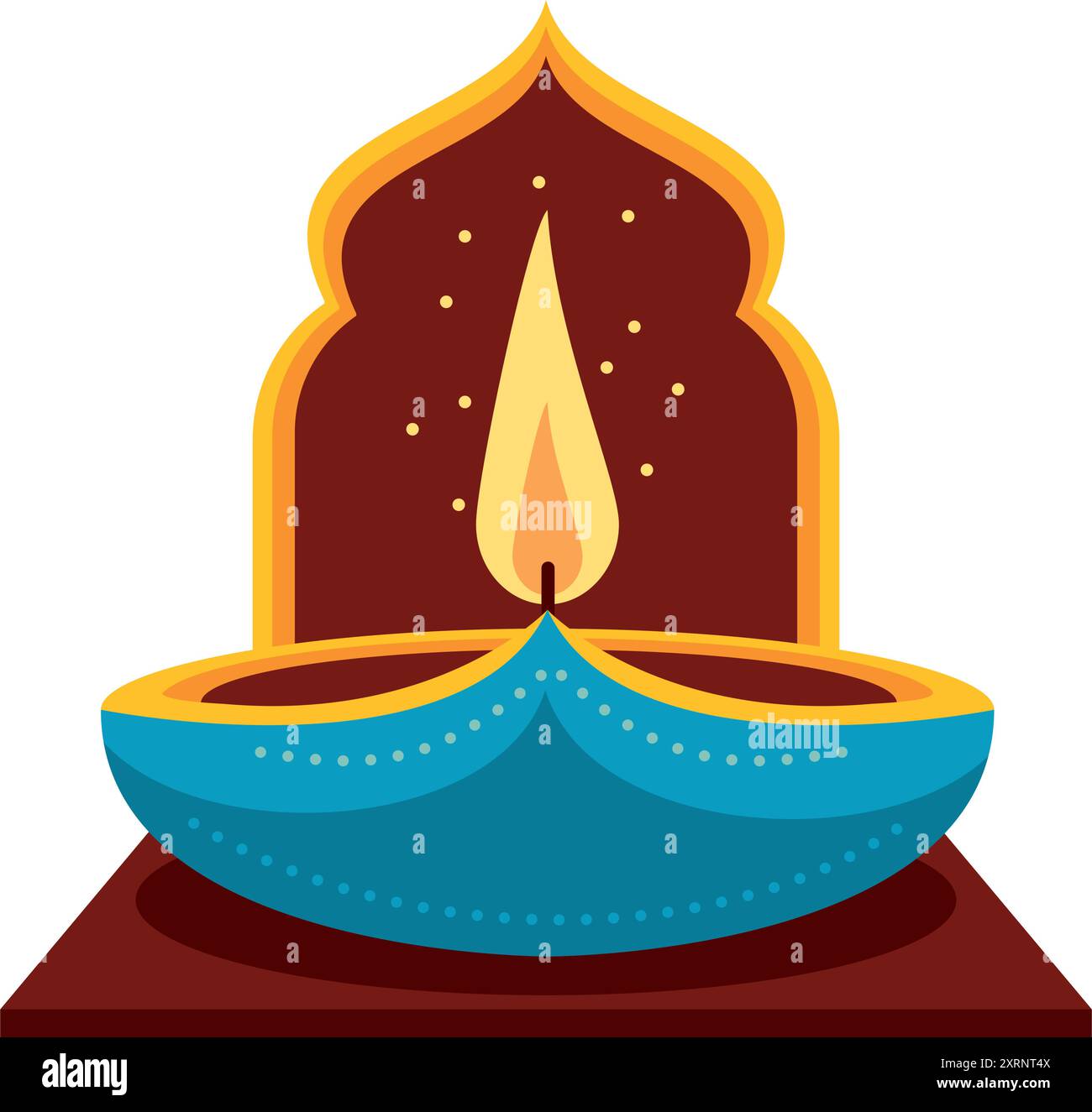 diwali diya lamp decoration Stock Vector Image & Art - Alamy