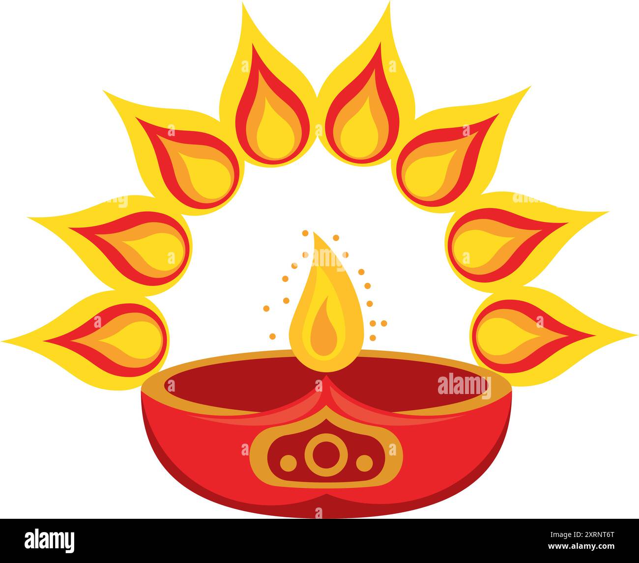 diwali diya light lamp Stock Vector Image & Art - Alamy