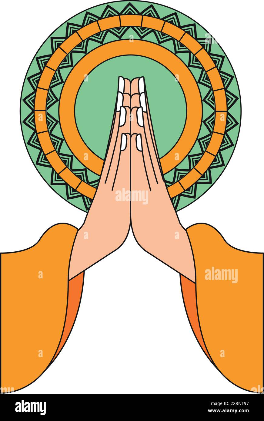 namaste hands gesture Stock Vector Image & Art - Alamy