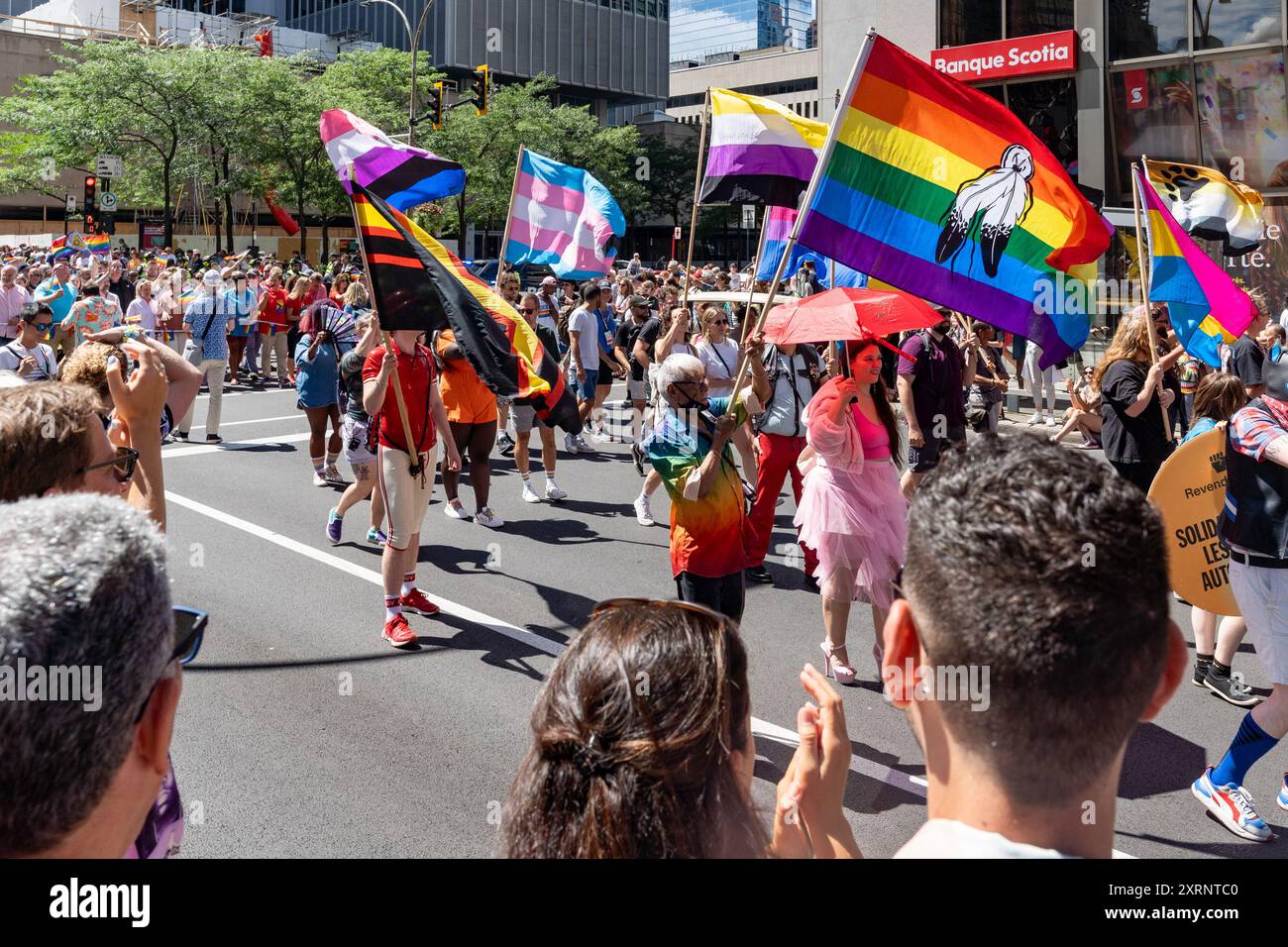 Montreal, Canada, August, 2024. Montreal Pride march gathers thousands ...