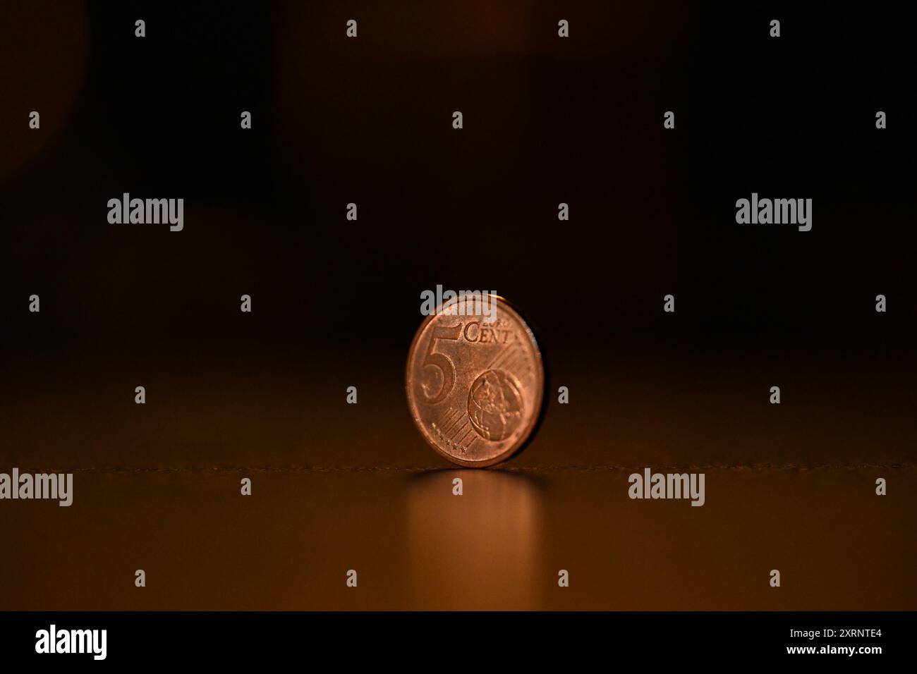 Euro 5 cents coin Stock Photo - Alamy