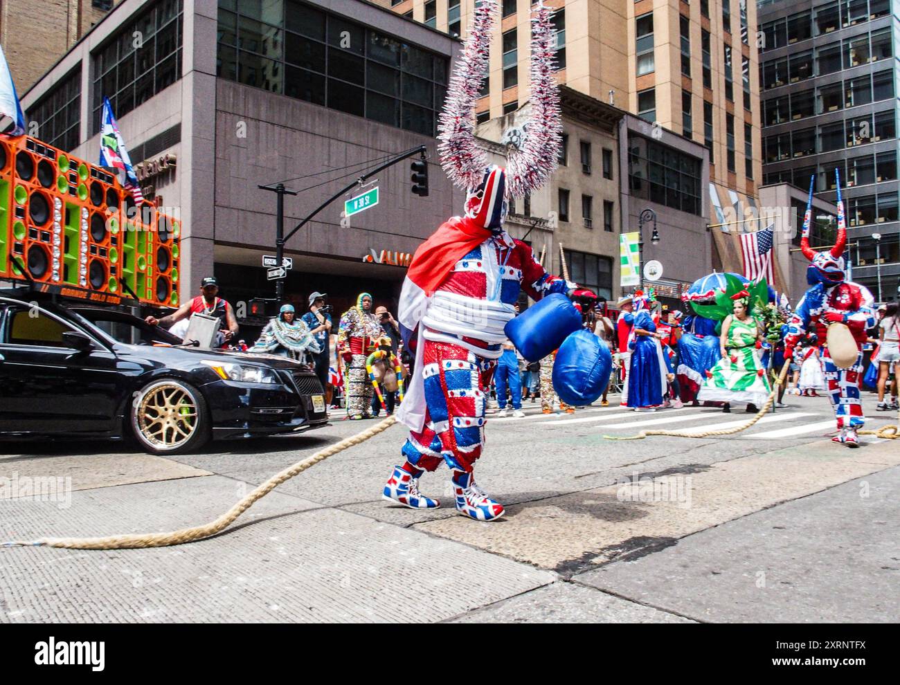 New York, New York, USA. 11th Aug, 2024. Mythical creature Dominican ...