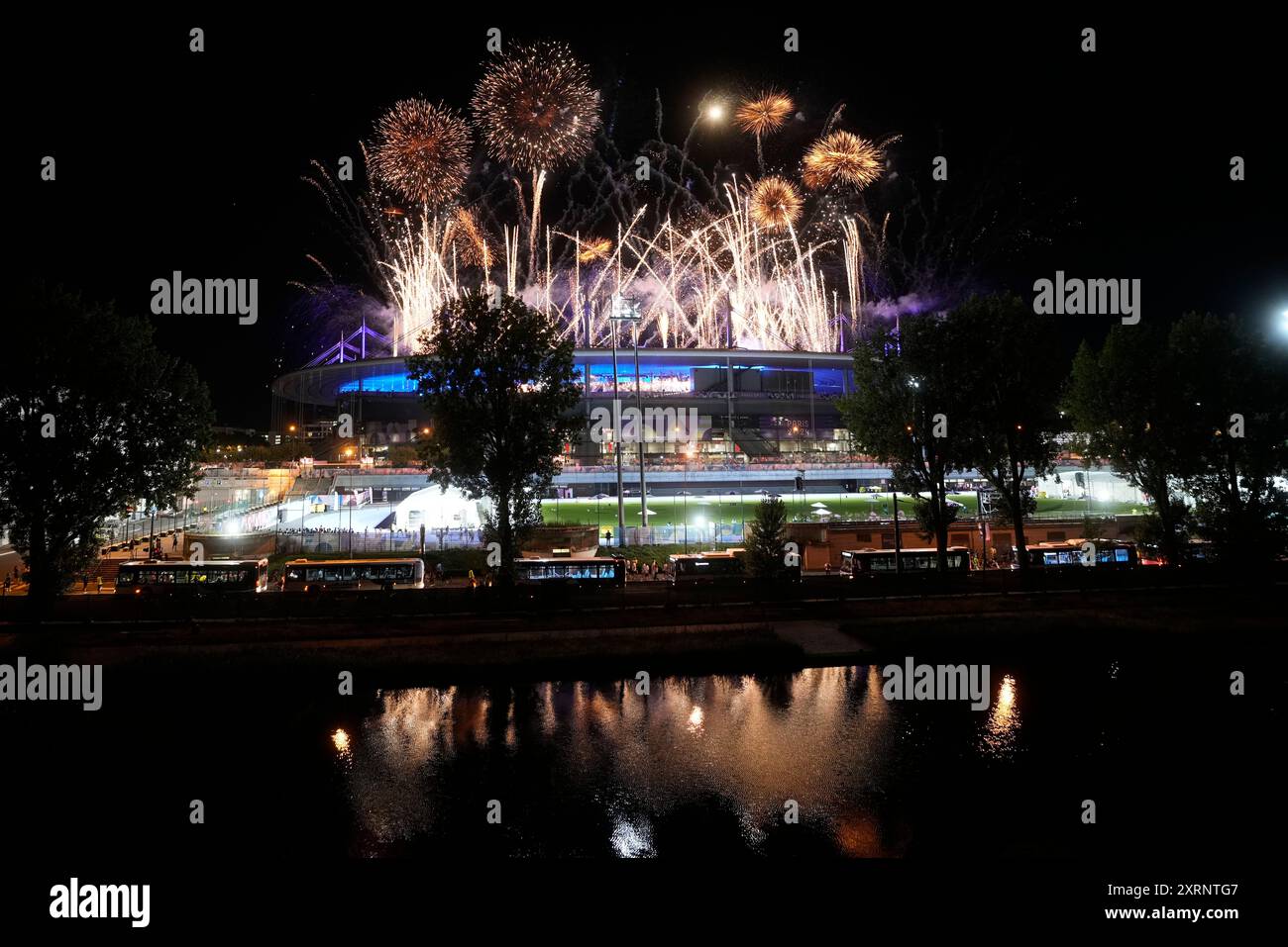 Fireworks signal the end of the 2024 Summer Olympics closing ceremony ...