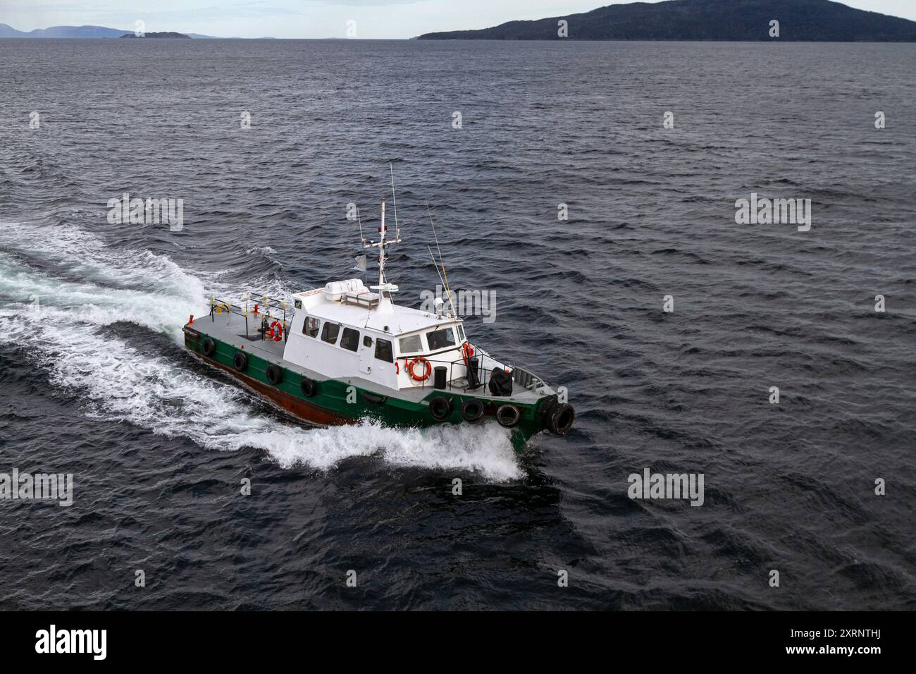 Argentine pilot ship operating in the Beagle Channel from Ushuaia for ...