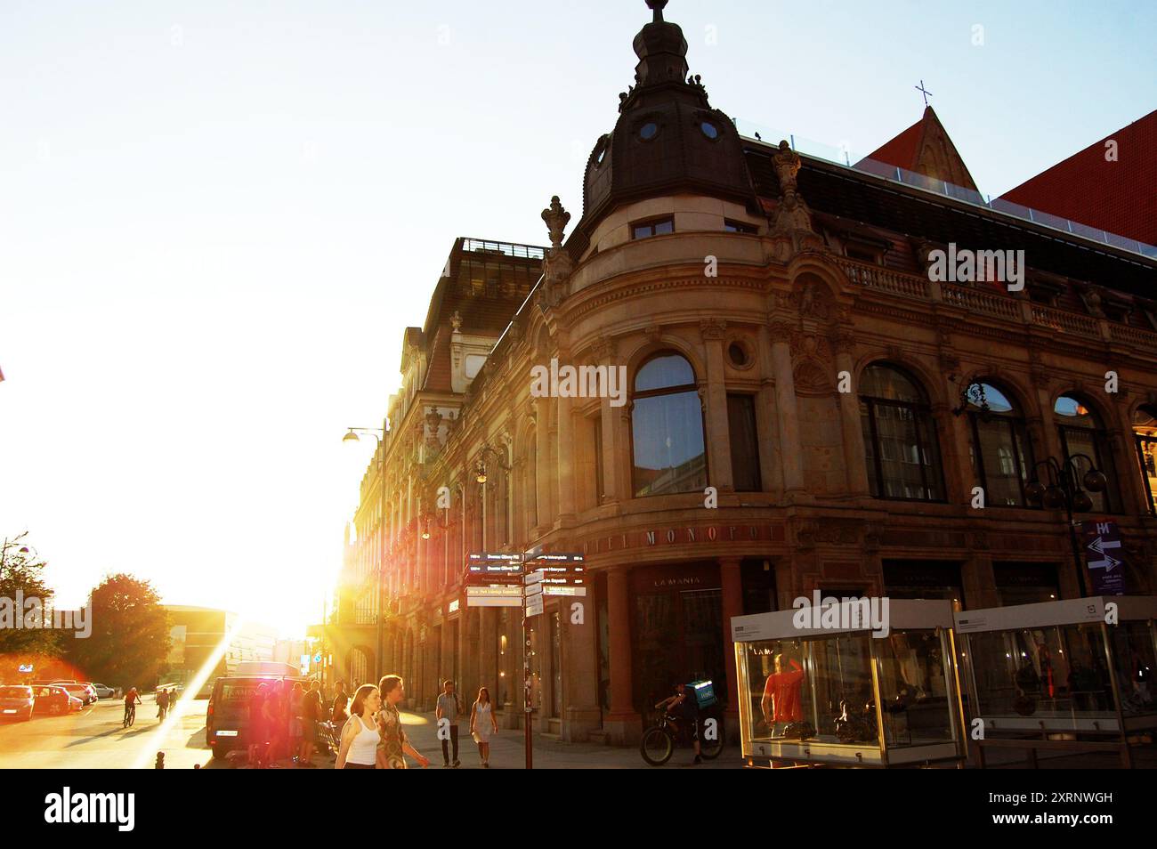 Wonderful house in Wroclaw with the sun Stock Photo - Alamy