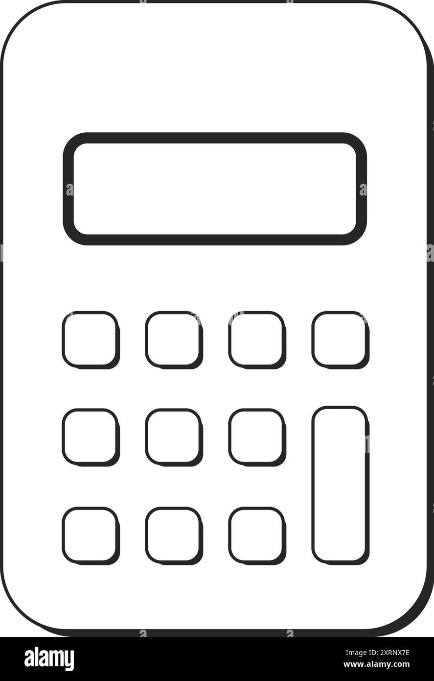 Math calculator icon simple Black and White Stock Photos & Images - Alamy