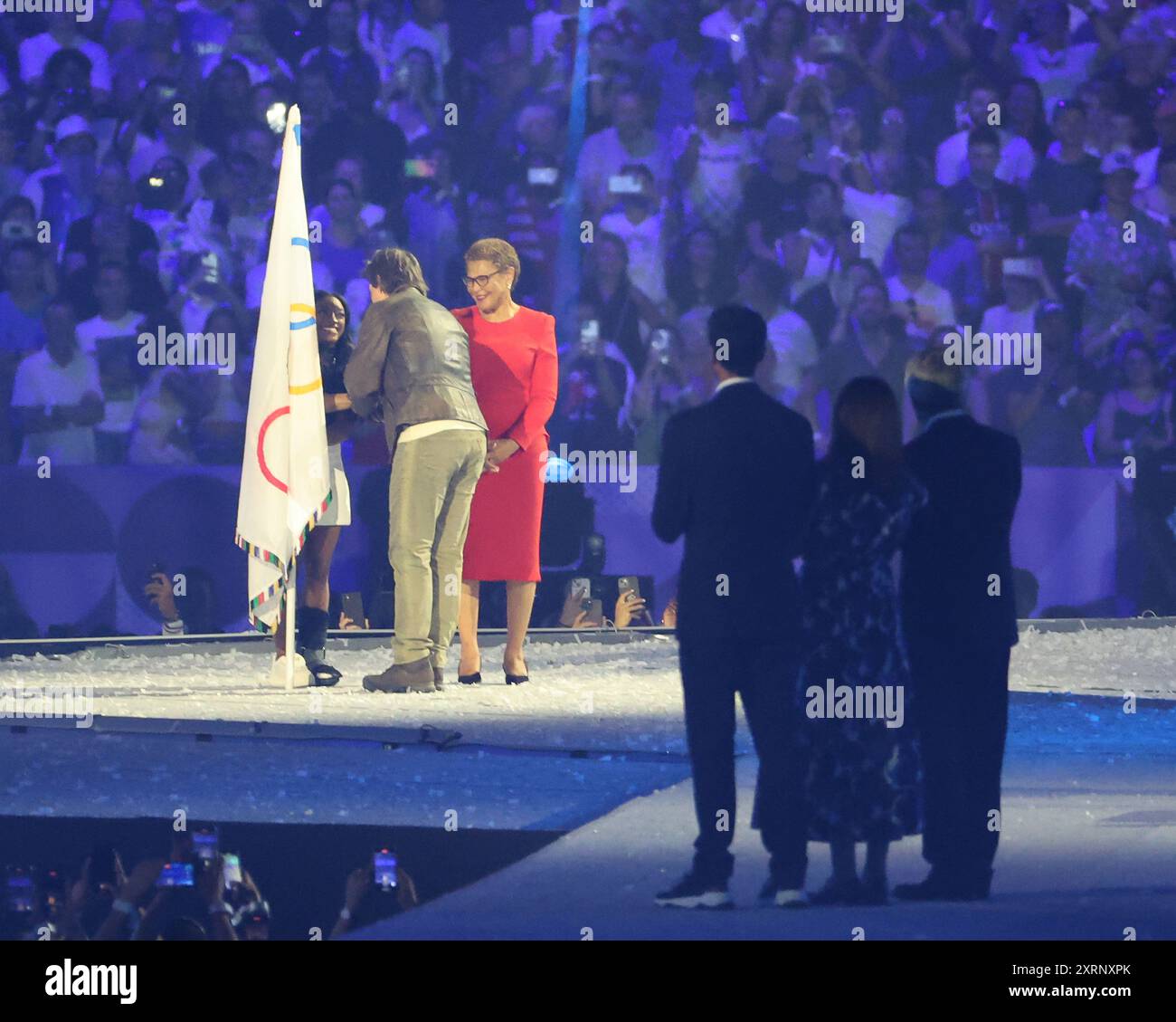Paris, Ile de France, France. 11th Aug, 2024. Gold medalist Simone ...