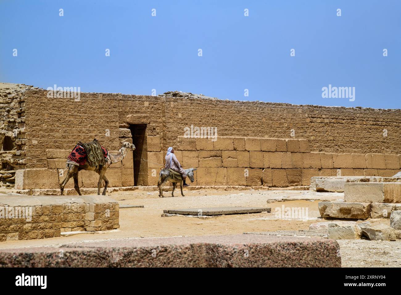 Panoramic view of the area around the stepped pyramid, the first ...
