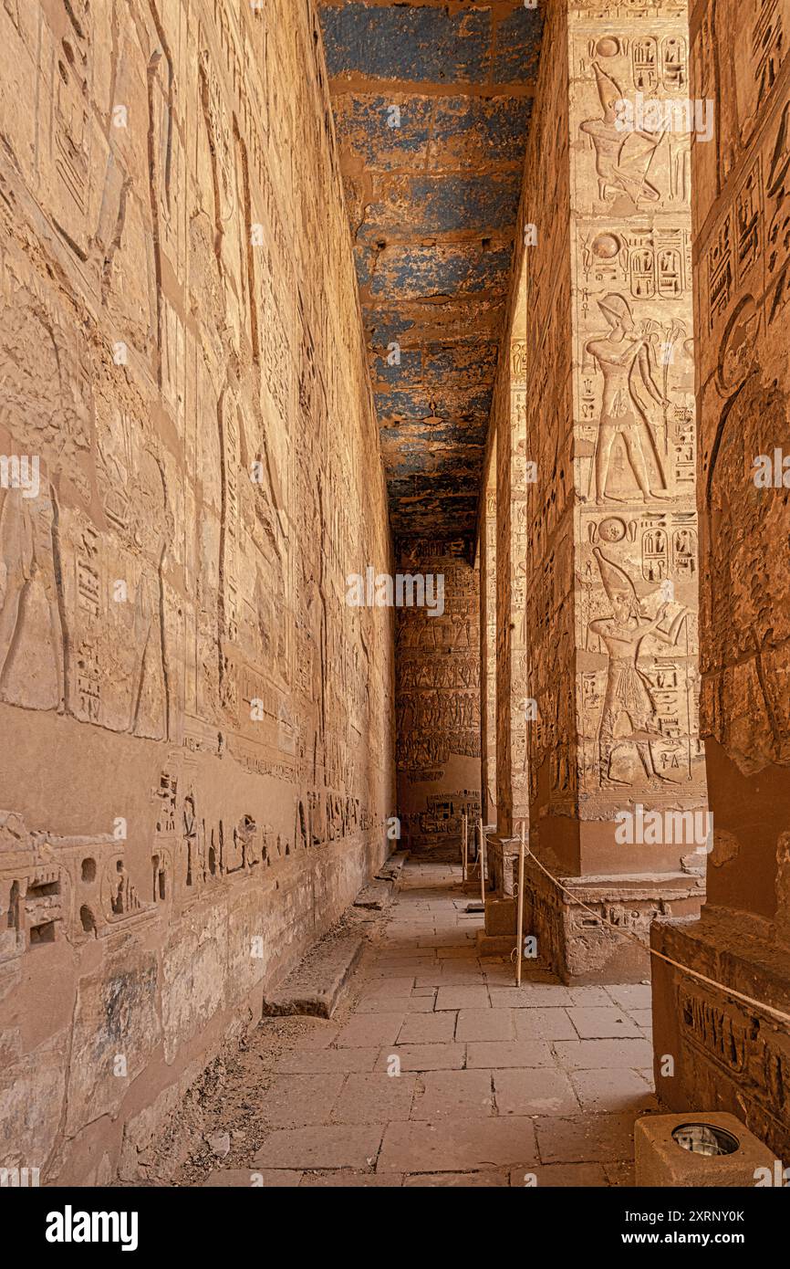 Images from North face of Column 33 in the second court of Medinet Habu ...