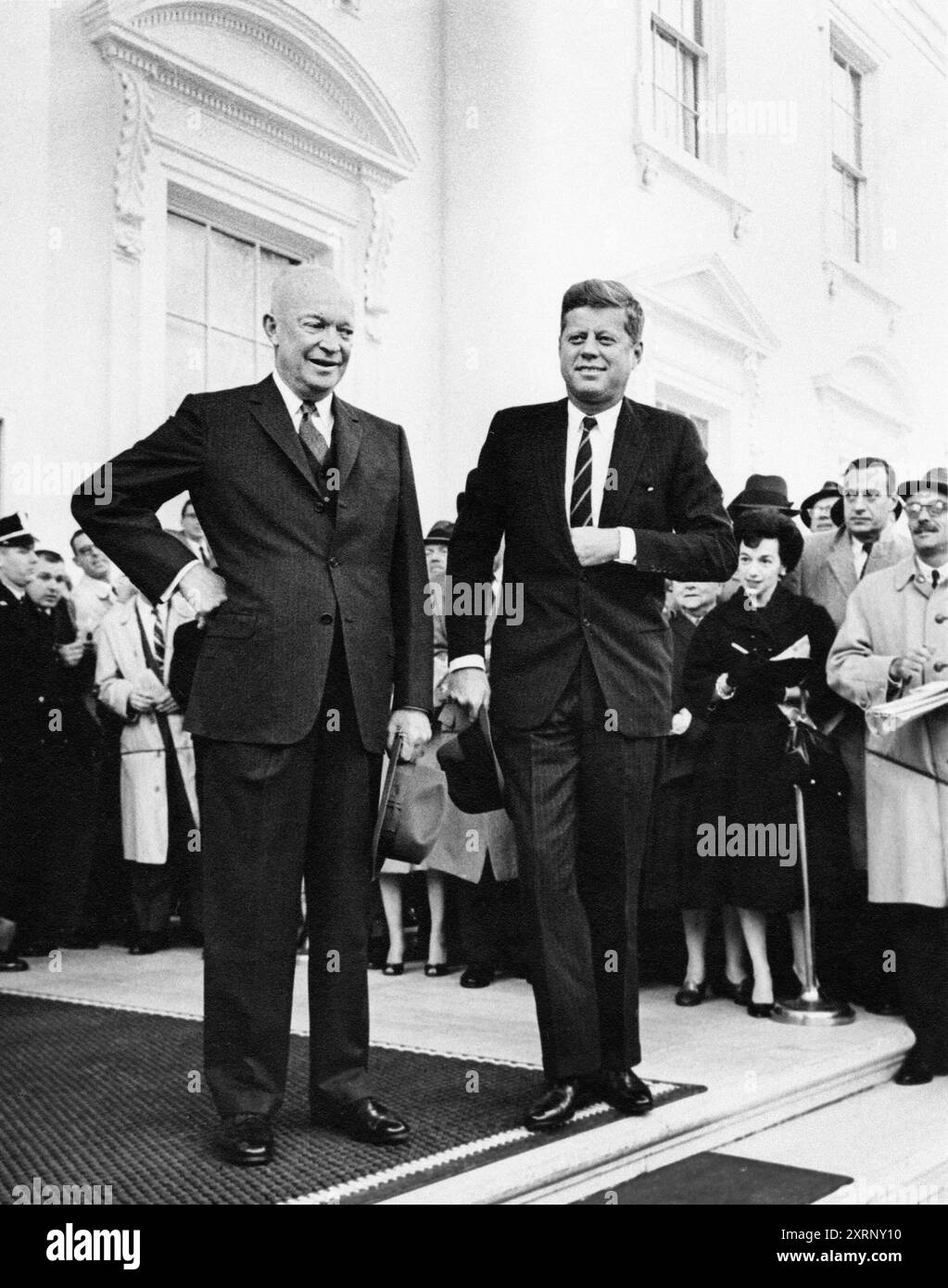 U.S. President Dwight Eisenhower and U.S. President-elect John Kennedy ...